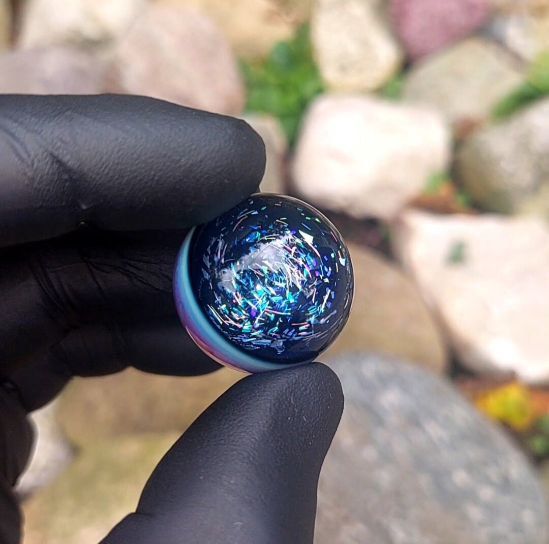 Dichro Amber Purple 27mm Marble - Etsy