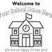 Custom School Class Name Coloring Sheet - Etsy