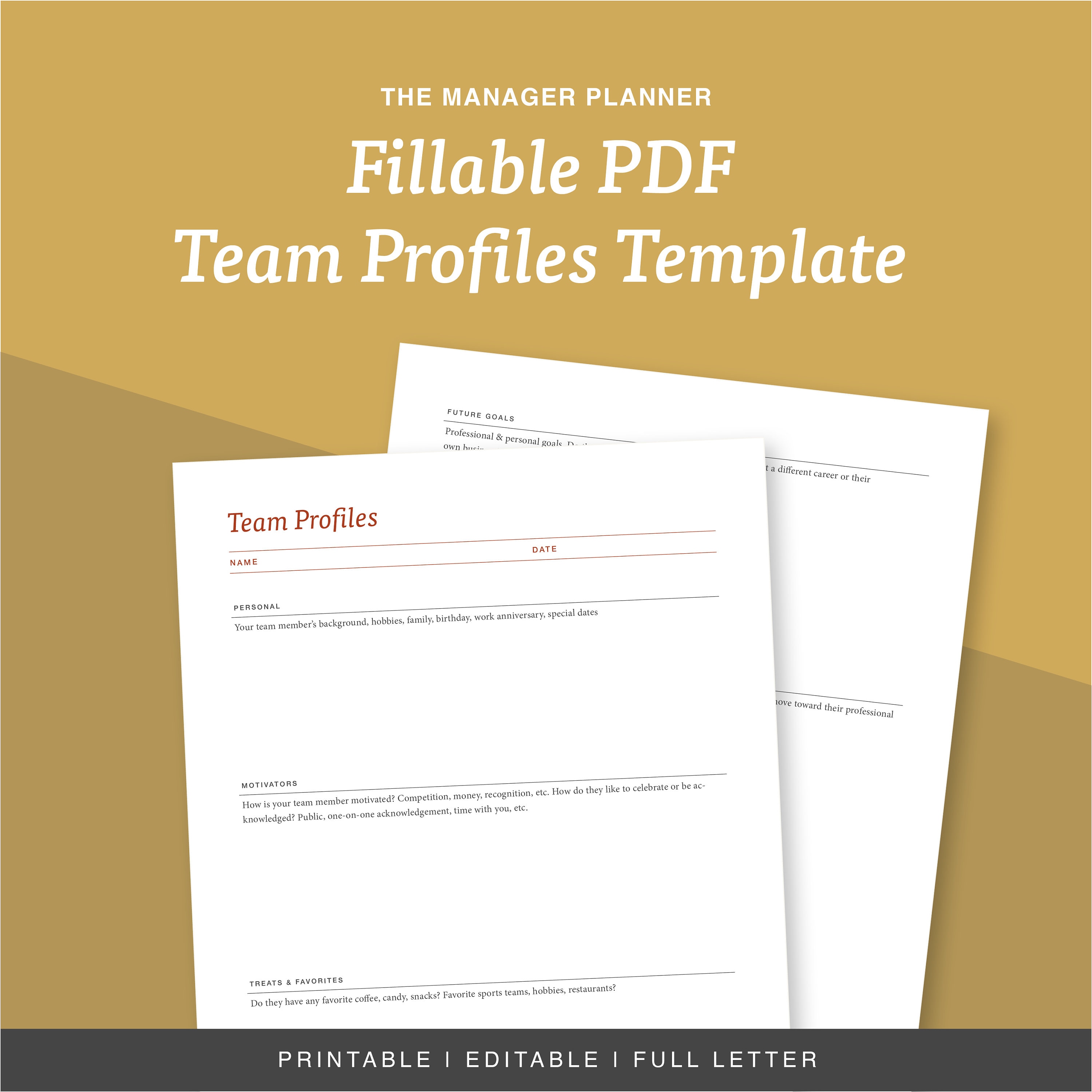 Team Profiles Template, Employee Template, Manager Template, Templates ...