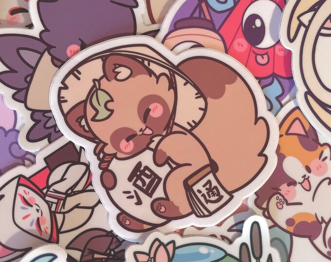 Assorted Japanese Yokai Stickers Waterproof Vinyl - Etsy
