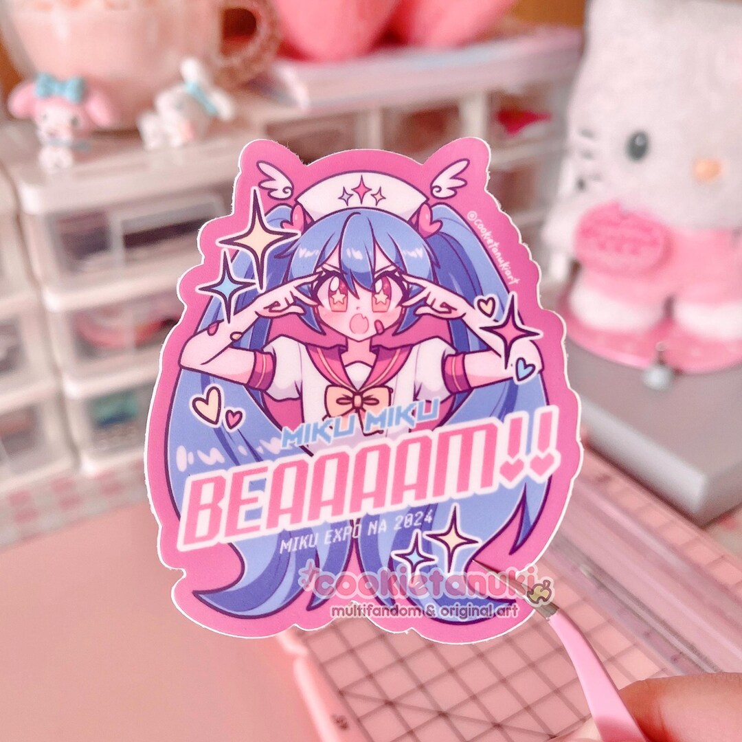 Miku Miku Beam! Magical Cure Miku Expo 2024 Sticker || Waterproof Vinyl ...