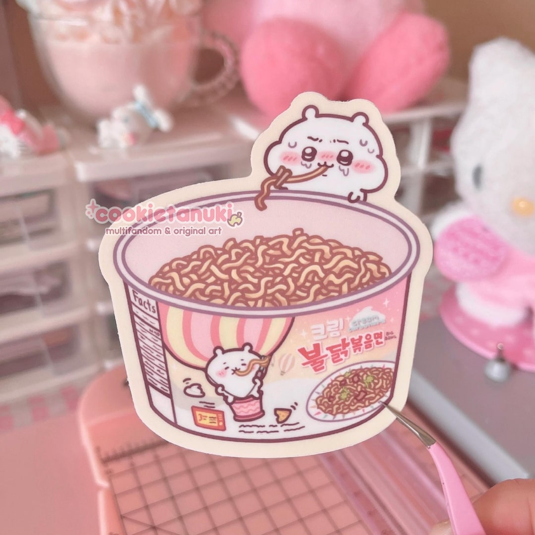 Chiikawa Spicy Ramen Sticker || Waterproof Vinyl - Etsy