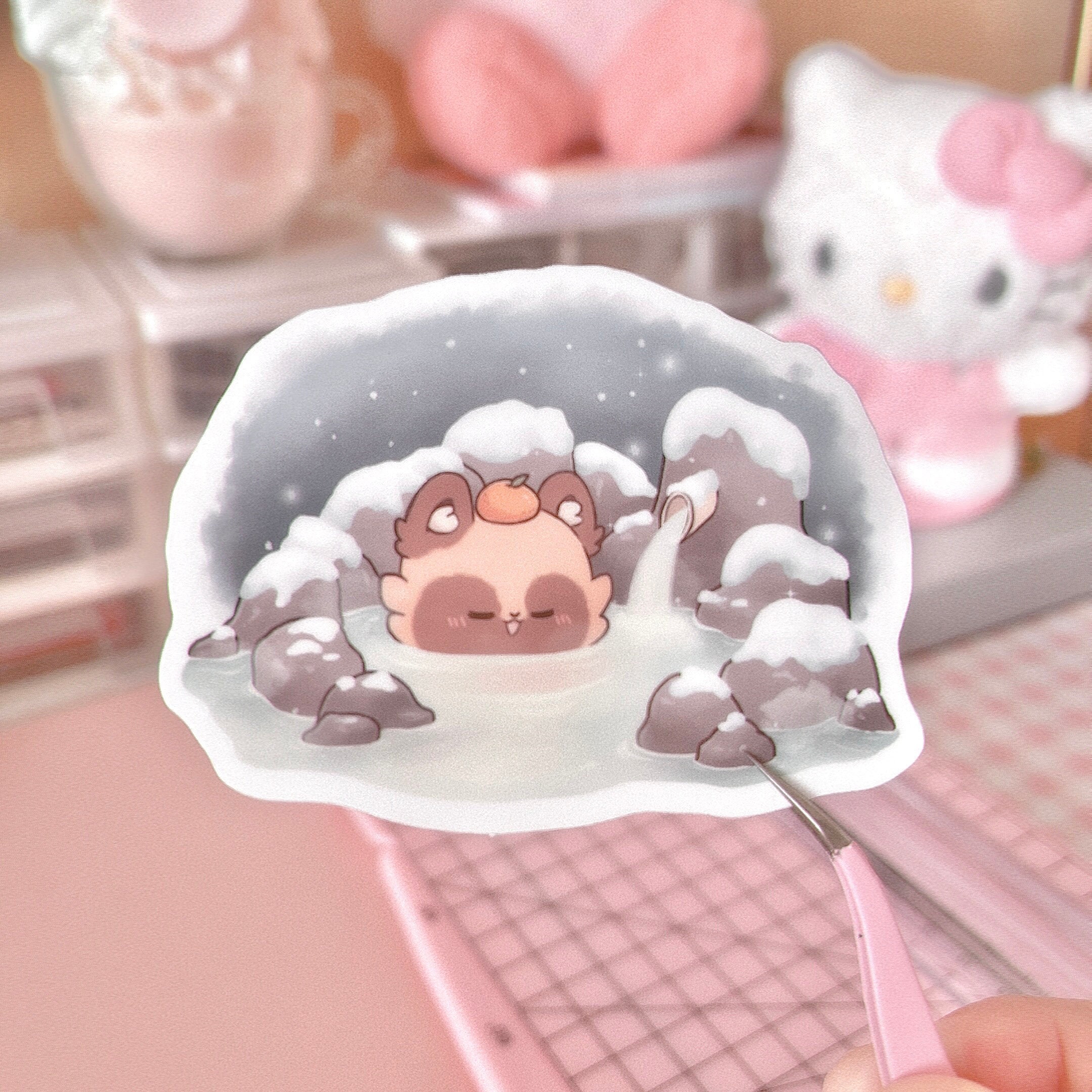 Tanuki Onsen Sticker Waterproof Vinyl - Etsy