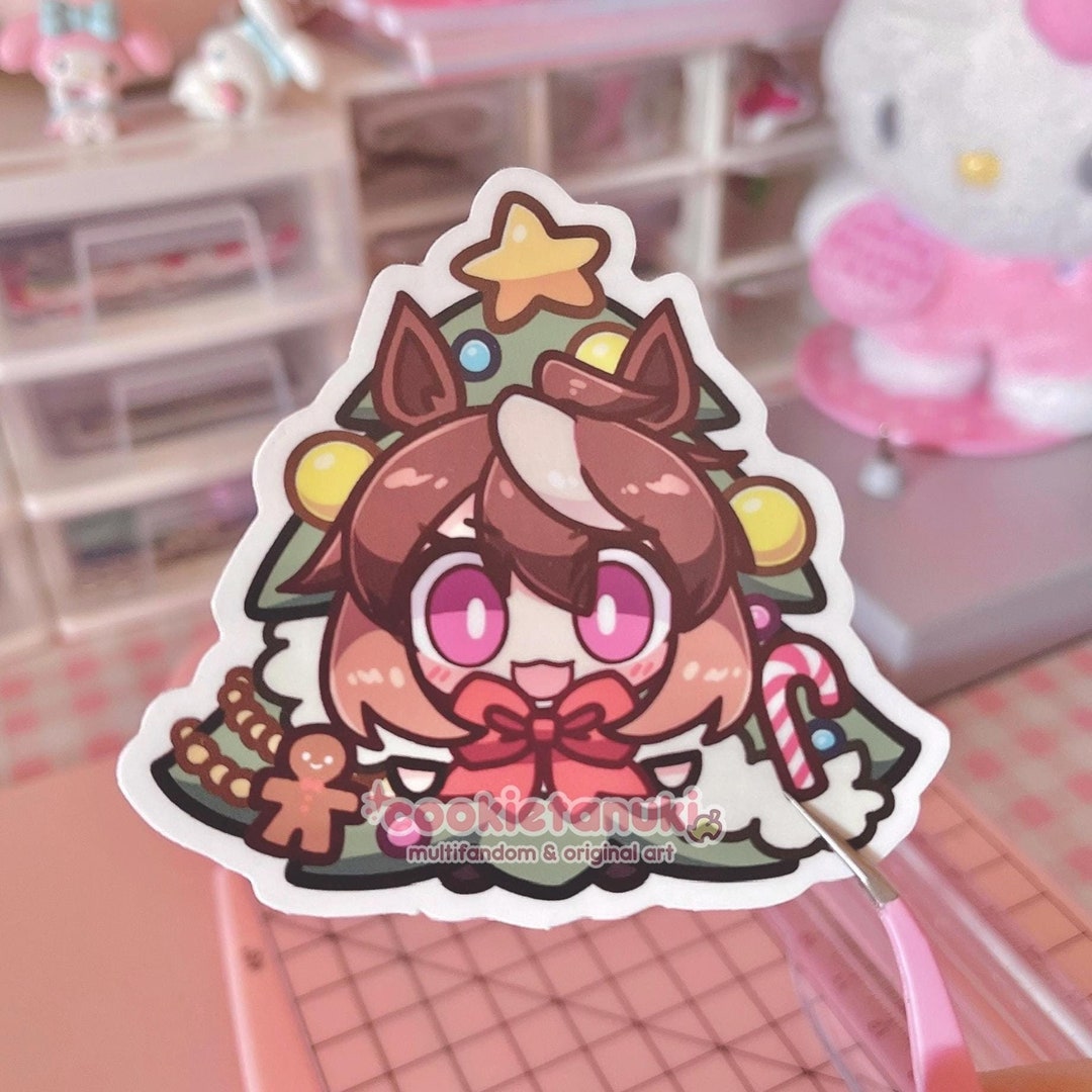 Uma Musume Christmas Tree Symboli Rudolf Sticker || Waterproof Vinyl - Etsy