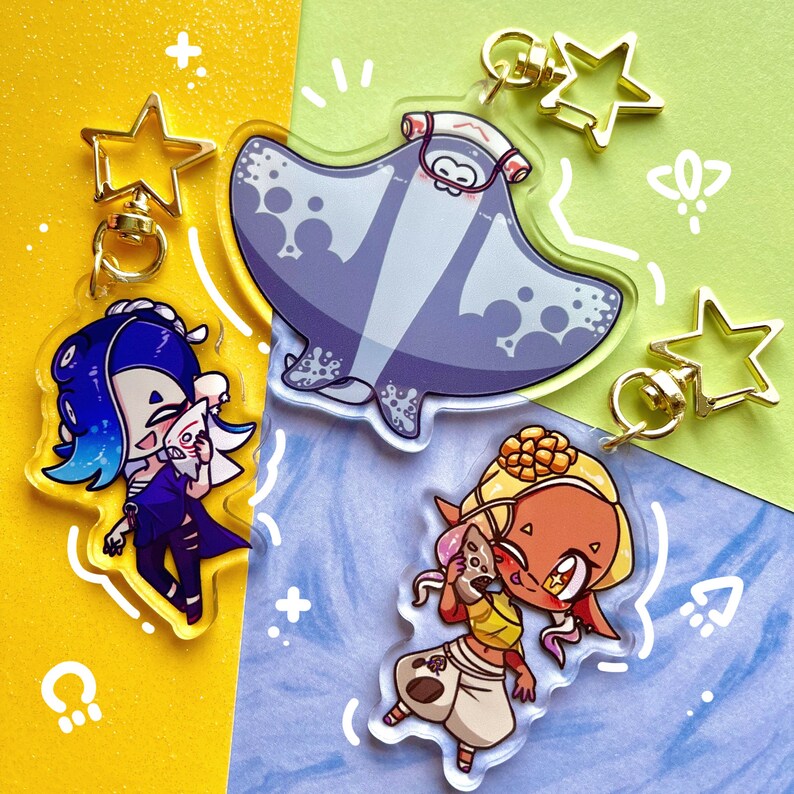 Splatoon Idol Character Charms Double Sided Acrylic - Etsy