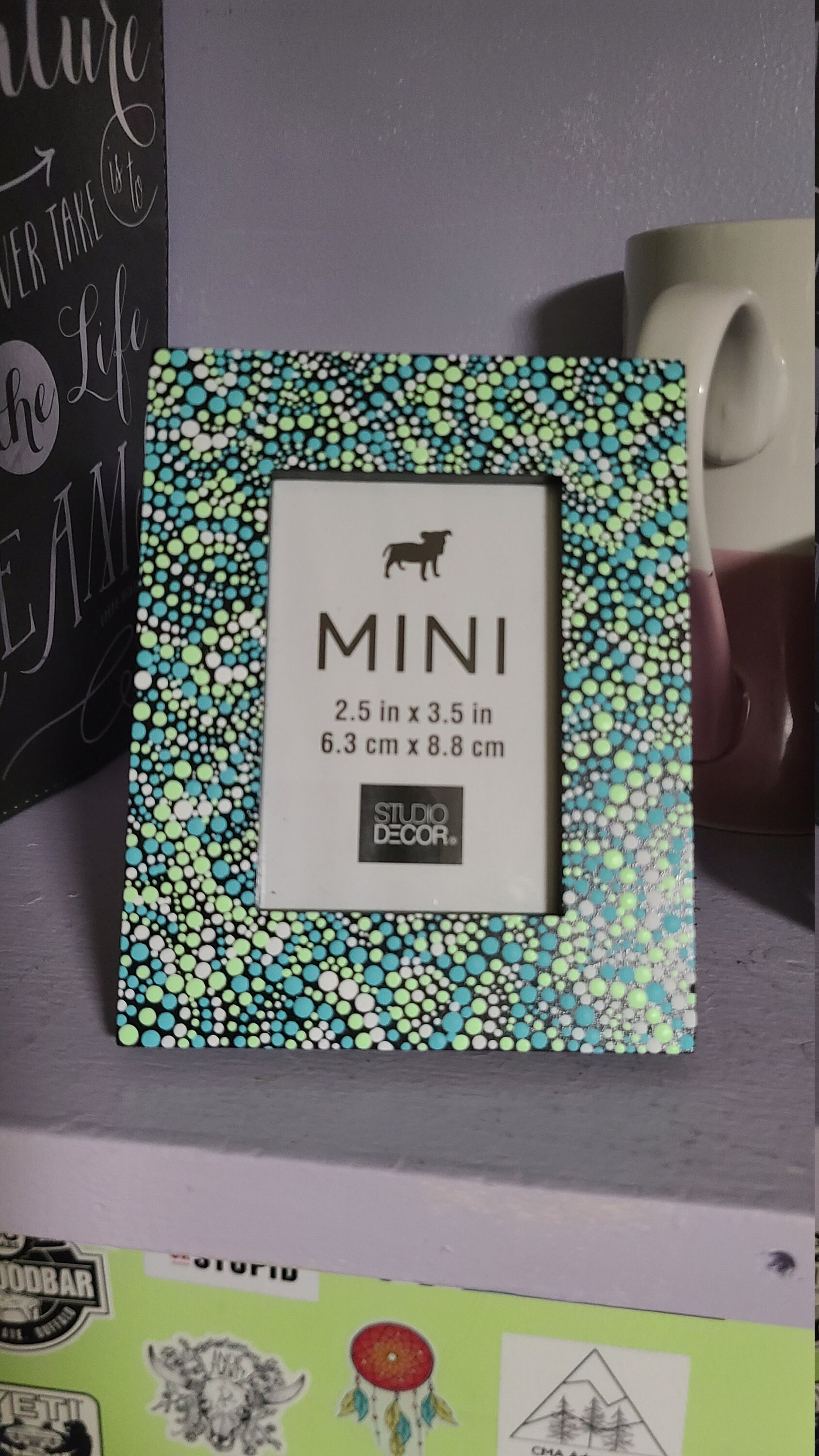 Custom Dot Art Mini Picture Frame - Etsy