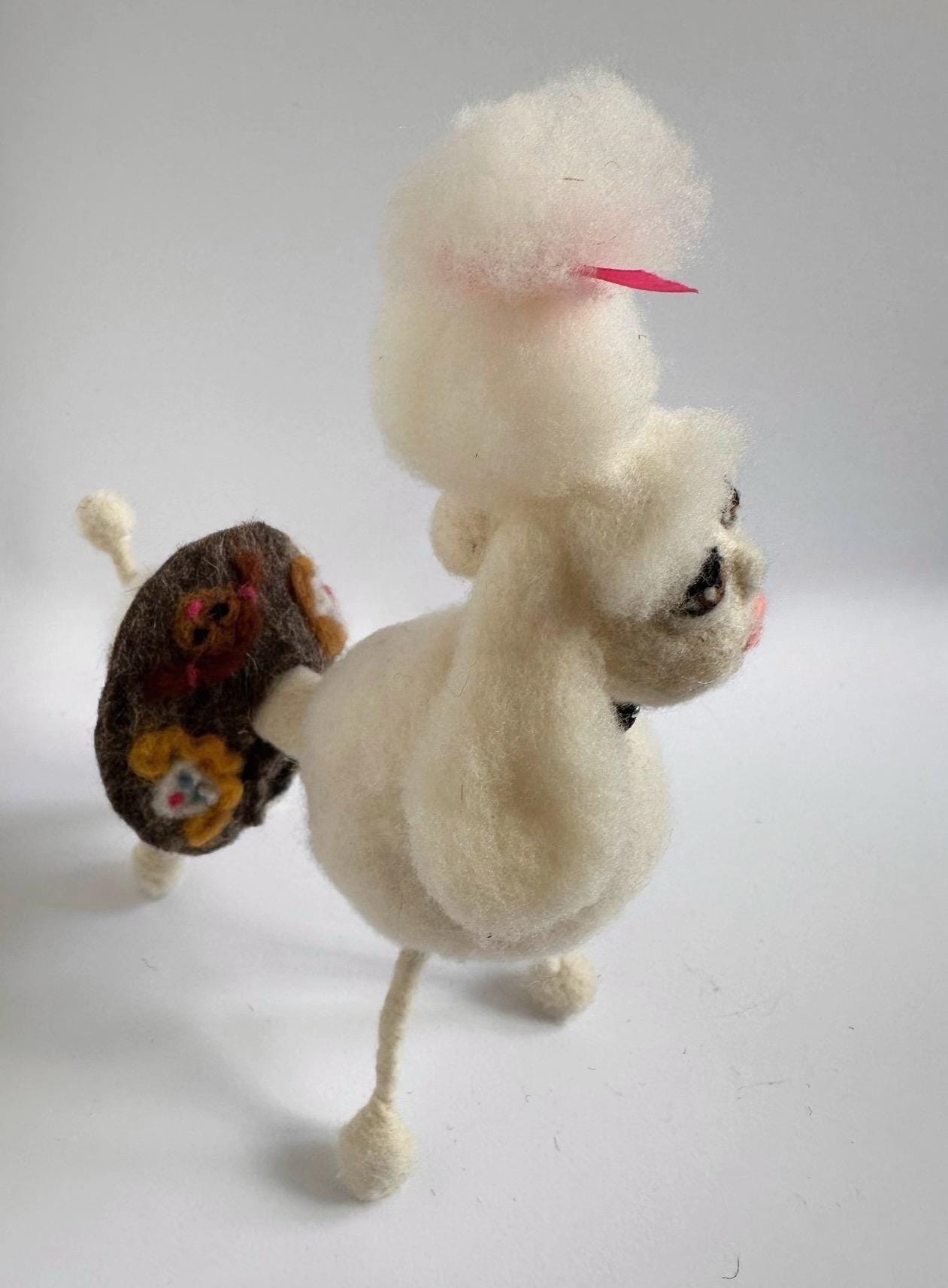 Poodle Lovers Fiber Sculpture. Wears a “poodle Skirt” and Groomed for ...