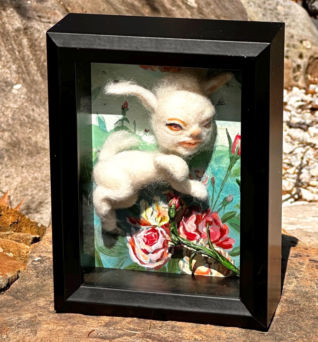 Rabbit Shadow Box, Fantasy Gift for Creative Reflection. Baby’s First ...