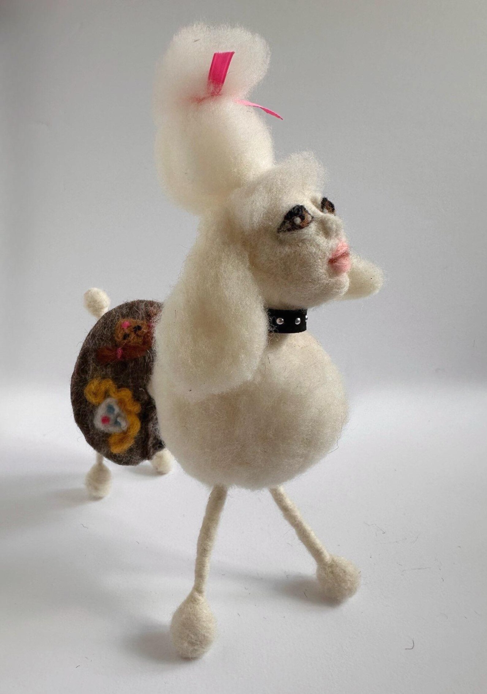 Poodle Lovers Fiber Sculpture. Wears a “poodle Skirt” and Groomed for ...