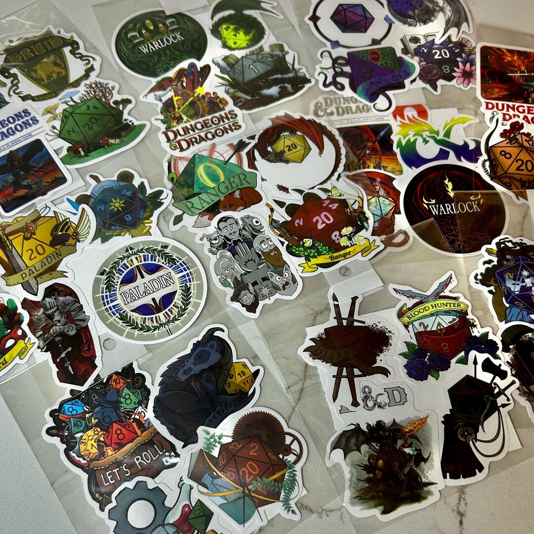Sticker 4 Pack - Dnd Classes - Dnd Gift - Stickers - Etsy