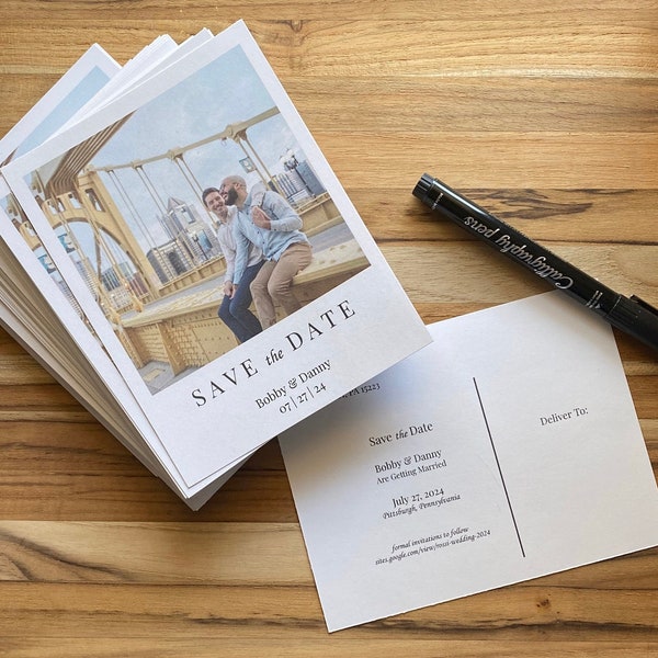 Save the Dates Postcard - Etsy