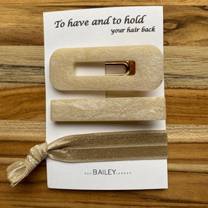 To Have and to Hold Your Hair Back, Hair Clip Set, Resin Hair Clips ...