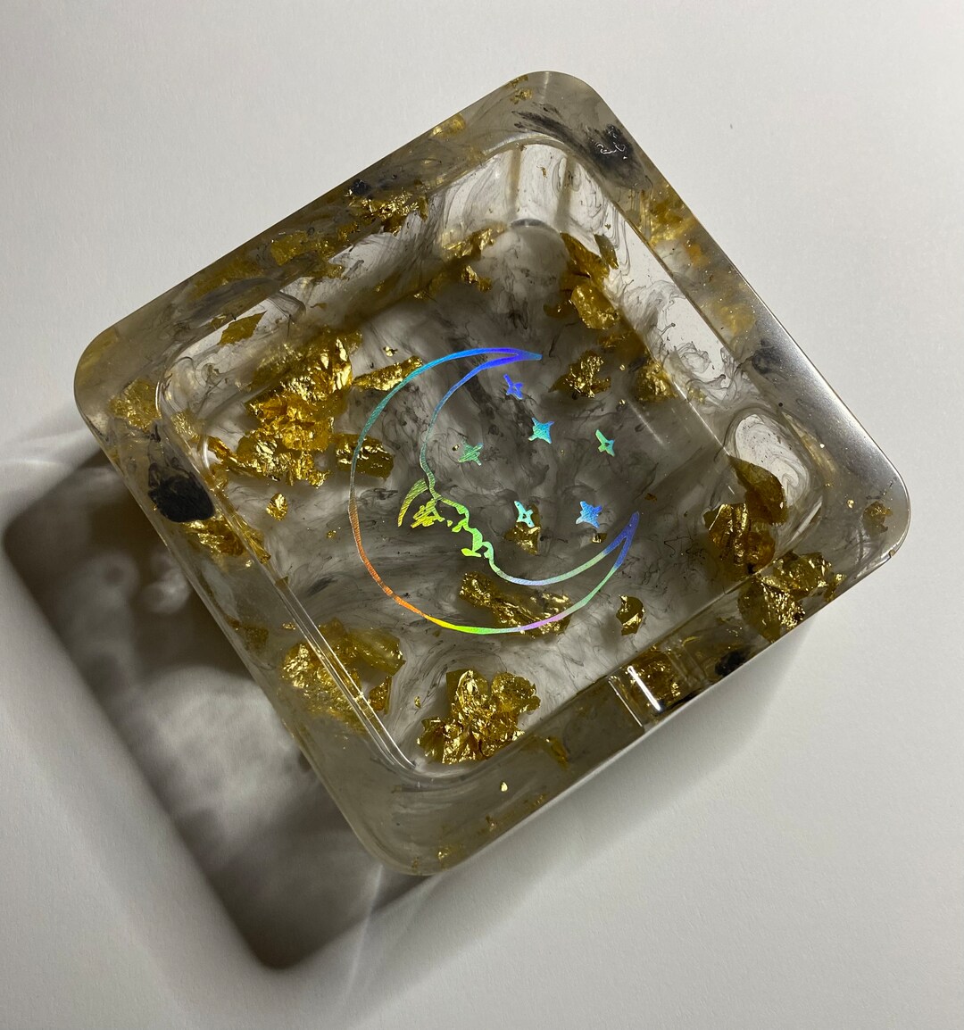 Customizable Ashtray - Square Smokey Ashtray With Foil and Embossing - Etsy