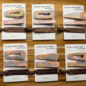 To Have and to Hold Your Hair Back, Hair Clip Set, Resin Hair Clips ...