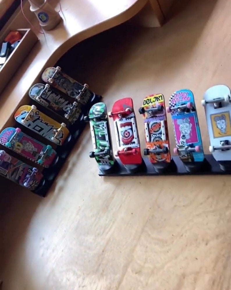 Fingerboard Mini Skateboard Stand Vertical Updated Design 3D Printed ...