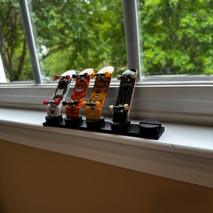 Fingerboard Mini Skateboard Stand Vertical Updated Design 3D Printed ...