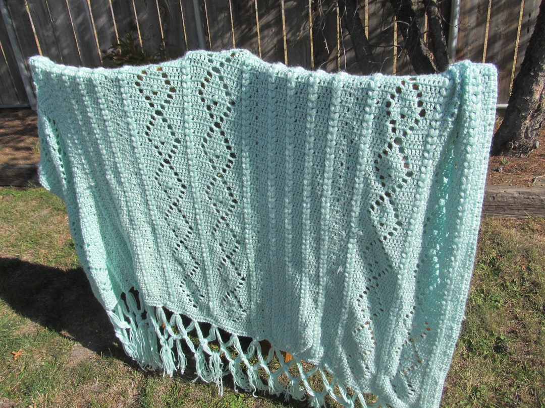 Afghan Popcorn Diamond Pattern - Etsy