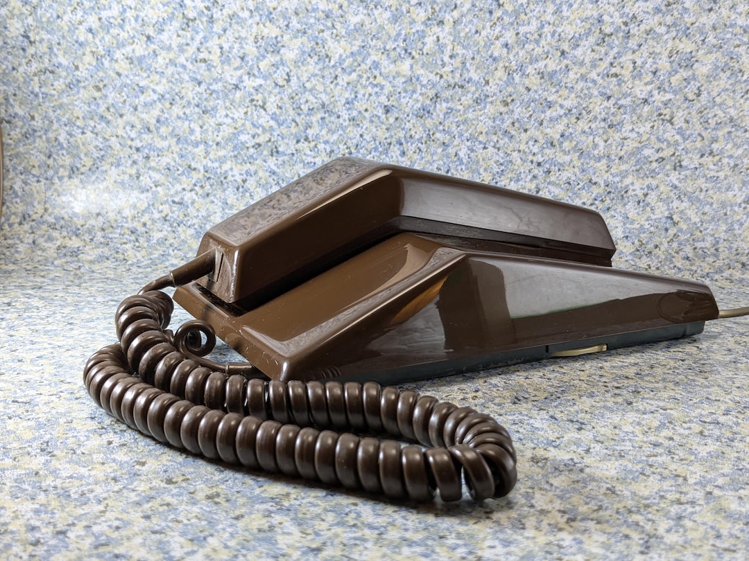 Working Brown Contempra wall OR Desk Rotary Dial Landline Telephone ...