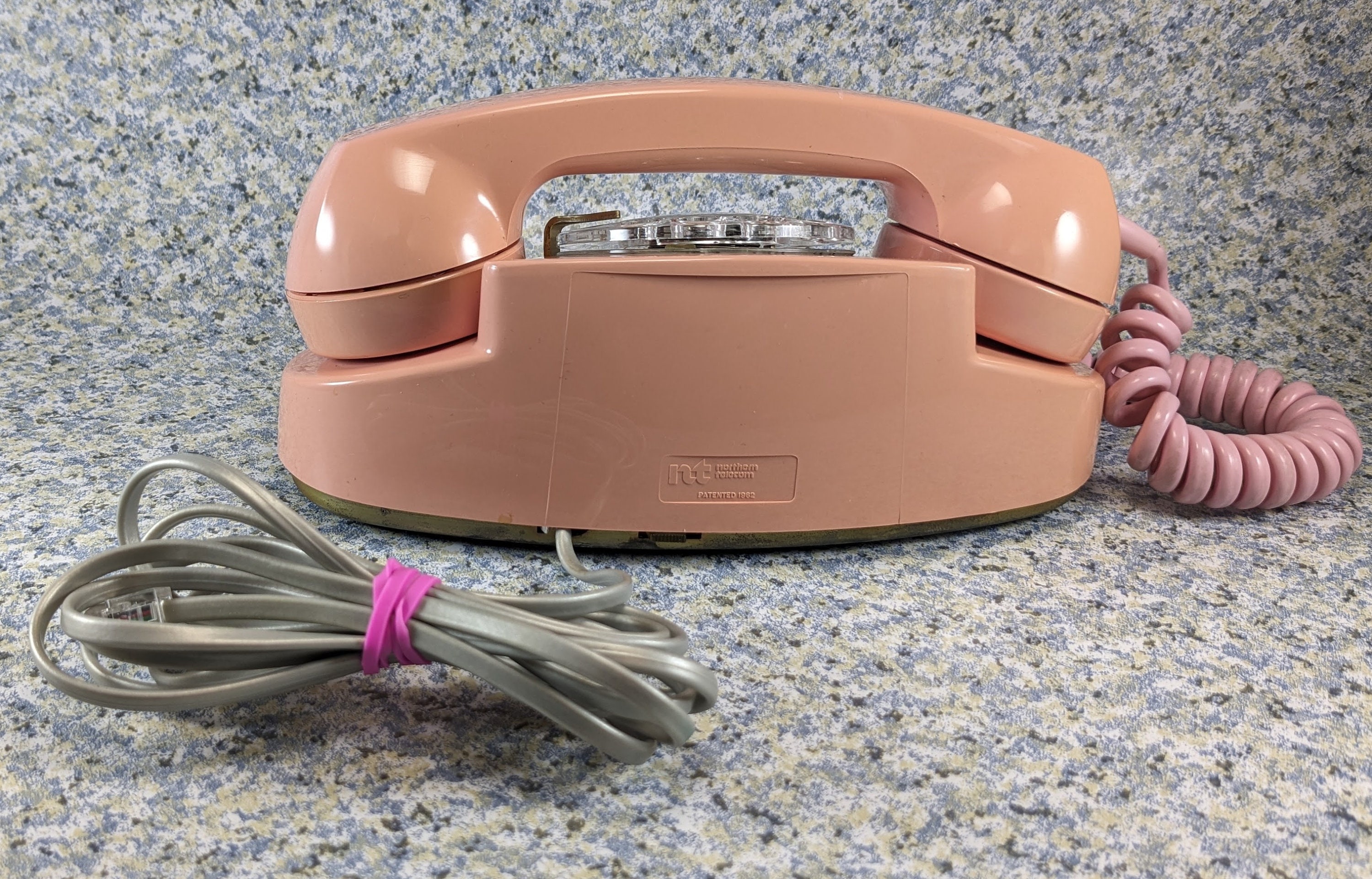 Working Pink Princess Rotary Dial Telephone Vintage Northern Electric ...
