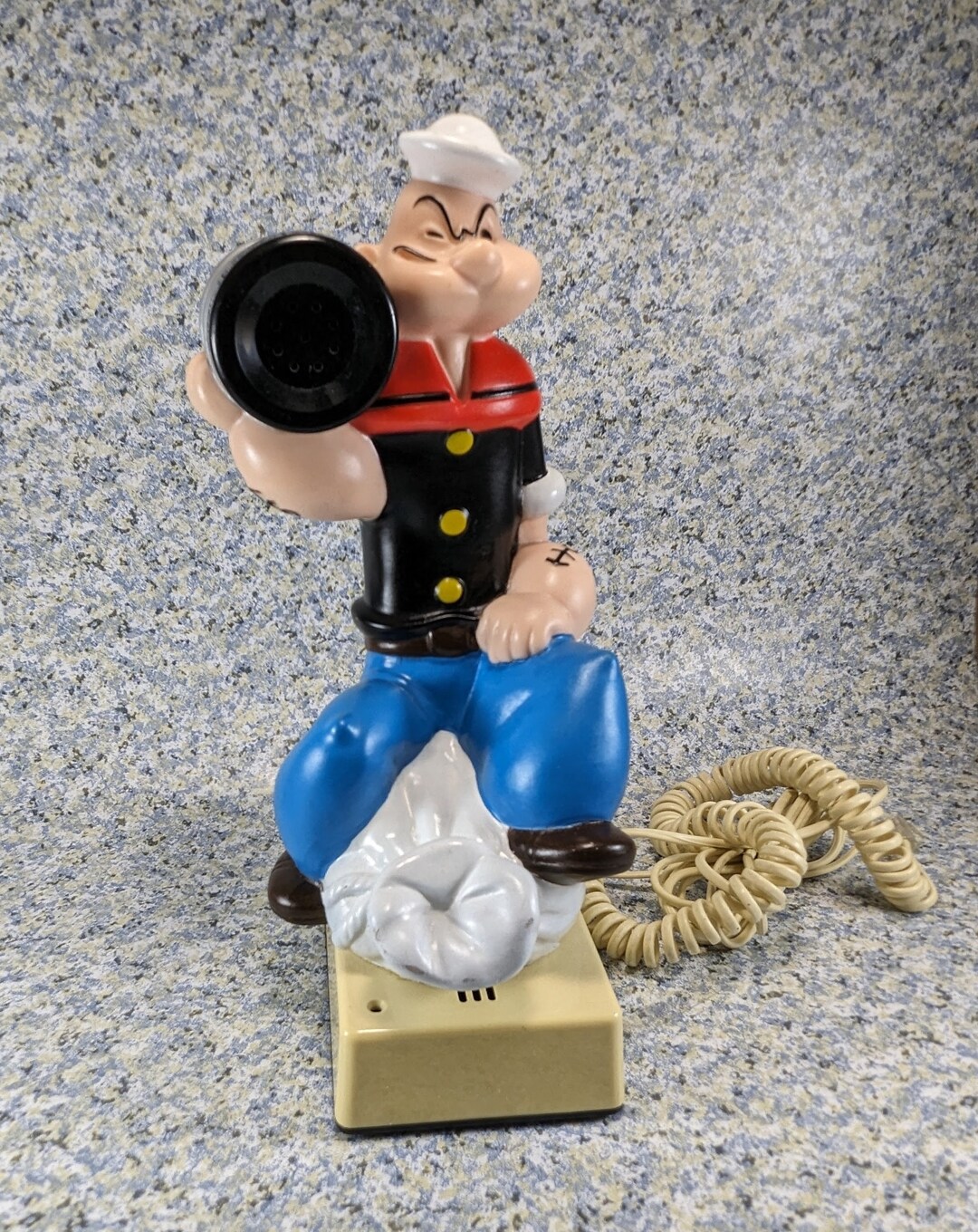 Working Vintage Popeye Phone - 1982 - Fun Landline Telephone ...