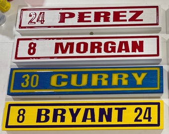 Basketball Locker Name Plates - Etsy