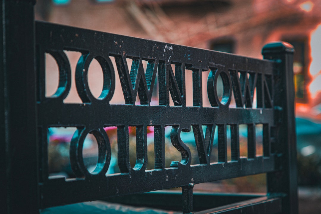 Downtown Louisville Sign Across From 21C Hotel, Canvas Wall Art ...