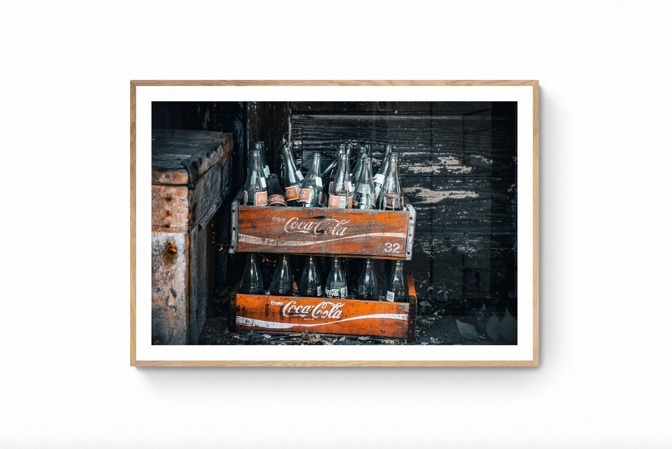 Coca Cola Bottles Photo on Canvas, Coca Cola, Canvas Wall, Coke Bottle ...
