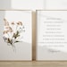 Christian Floral Poster Set of 2, Whatever is True, Philippians 4:8 ...