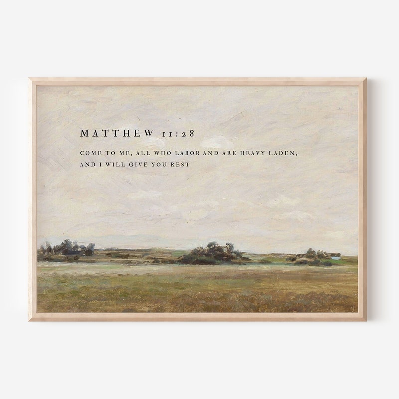 Matthew 11 28 - Etsy