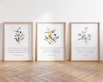 Christian Wall Art, Psalm 23, the Lord is My Shepherd, Minimal Bible ...