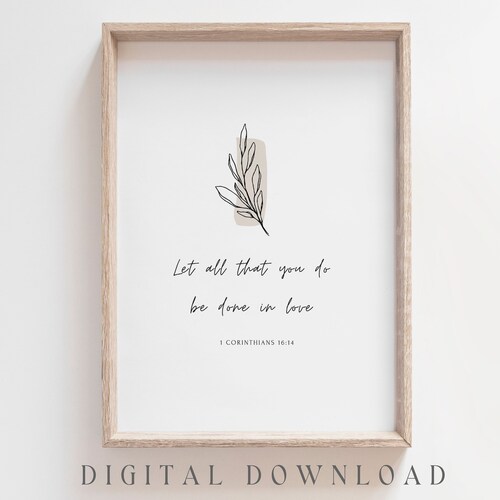 Bible Verse Printable Romans 10 9 Scripture Wall Art Modern Etsy