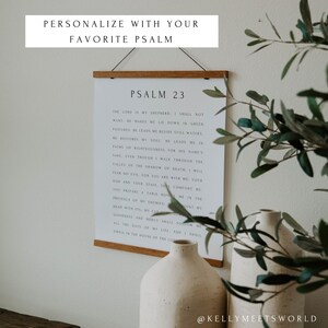 Customizable Psalm Sign, Christian Wall Art, Custom Scripture Sign ...