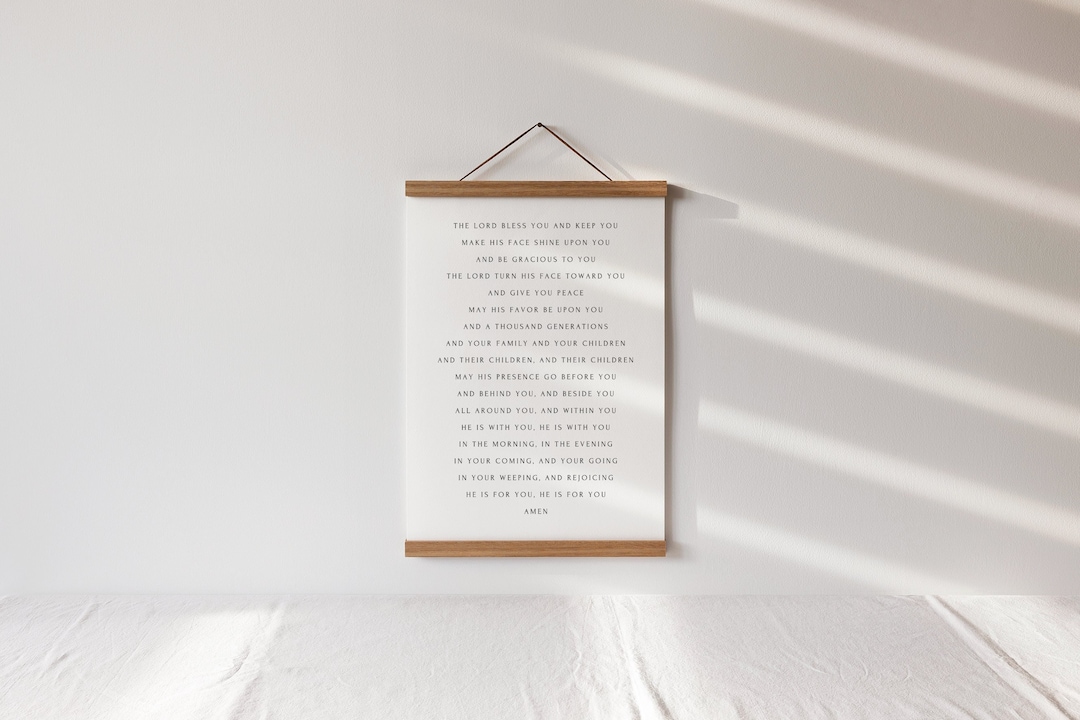 The Blessing Lyrics Sign, Kari Jobe Lyrics, Christian Art Decor, May ...