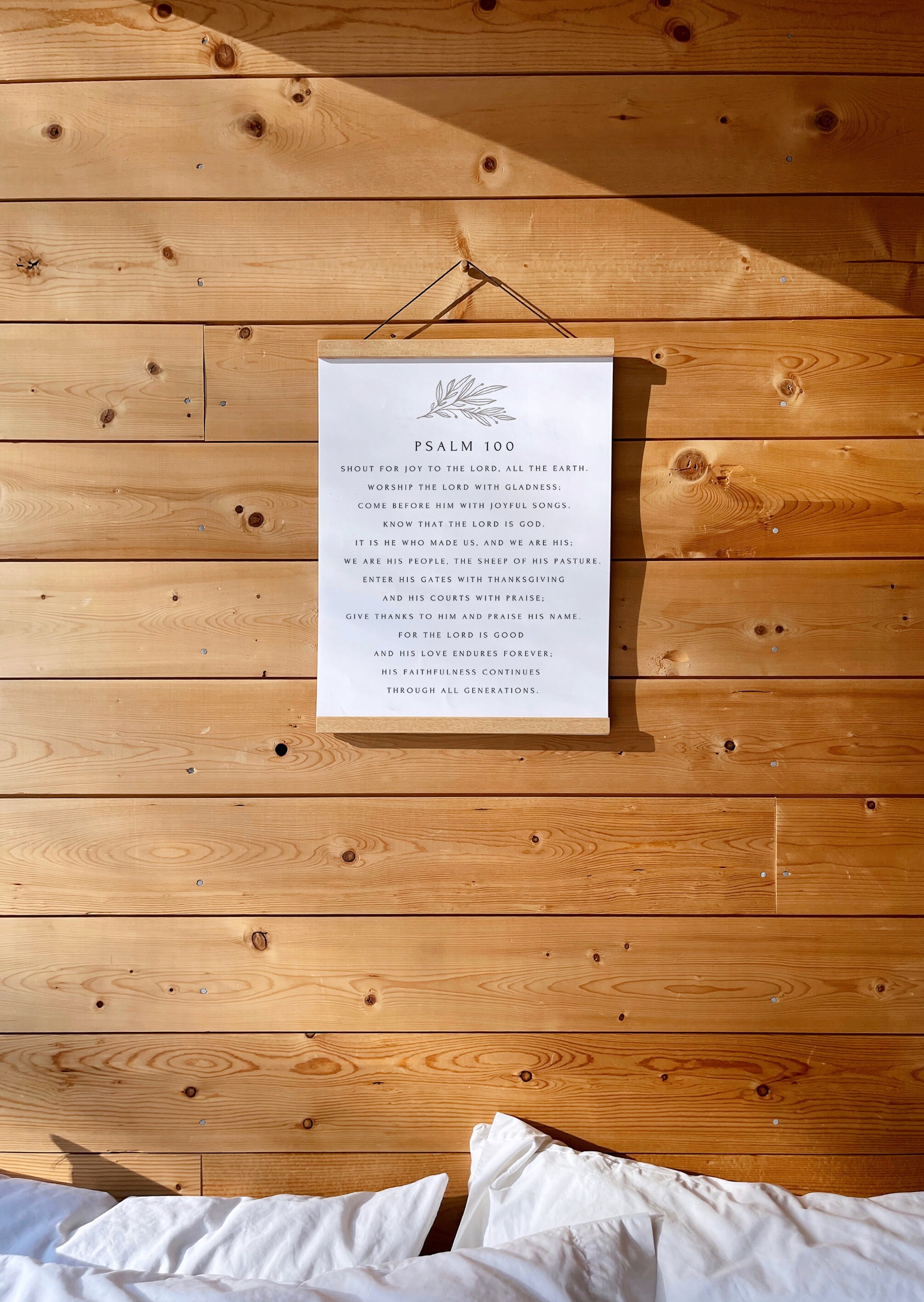 Psalm 100 Wooden Hanging Sign Bible Verse Wall Art Christian - Etsy