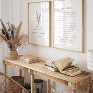 Christian Wall Art, Psalm 23, the Lord is My Shepherd, Minimal Bible ...
