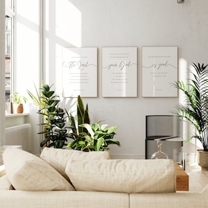 The Lord Your God is Good | Bible Verse Wall Art Set of 3 | (digital ...