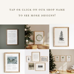 Christian Christmas Wall Art Set of 2, Winter Floral Holiday Poster ...