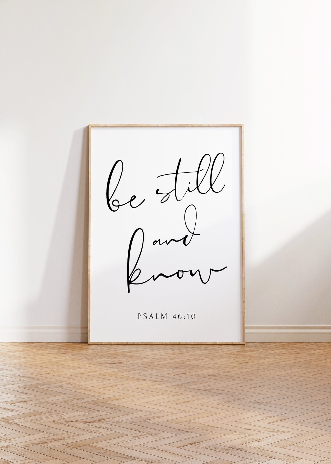 Printed Scripture Poster Be Still & Know Psalm 46:10 - Etsy