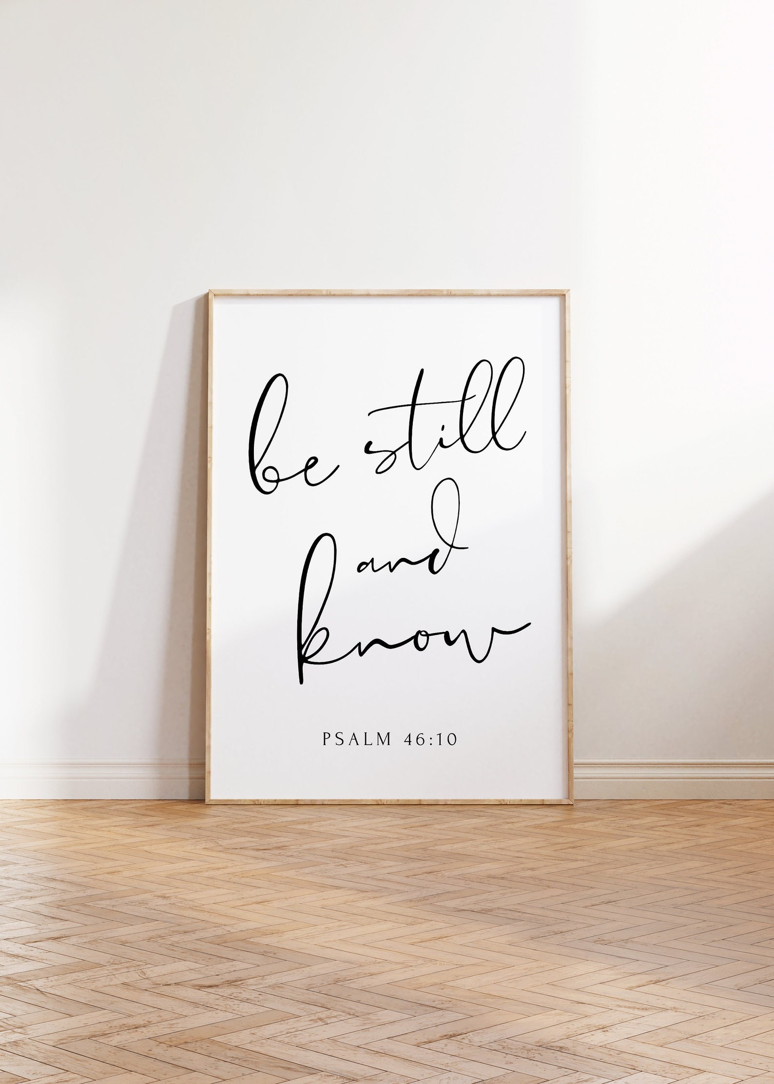 Printed Scripture Poster Be Still & Know Psalm 46:10 - Etsy