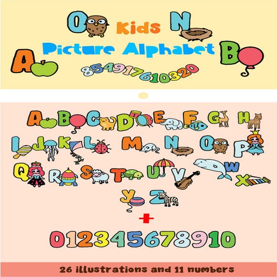Back to School PNG Numbers Alphabet Bundle 8 Sets Floral - Etsy
