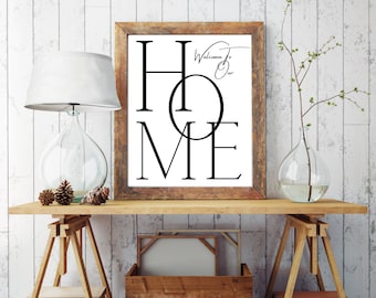 Welcome to Our Home Print | Etsy