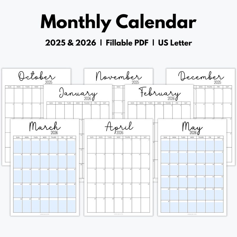 Editable school calendar 25 26 - Etsy België