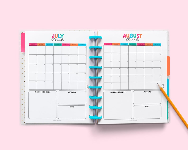 Editable Monthly Planner Bundle 2025 2026, Editable Monthly Calendar ...