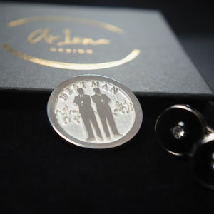 Customizable Best Man Memoriam Coin - Personalized Tribute for Your ...