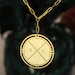 Personalized Compass Necklace: Gold Vermeil Sterling Silver Paperclip ...