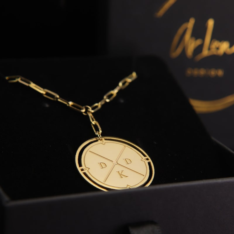 Compass Sterling Engravable - Etsy