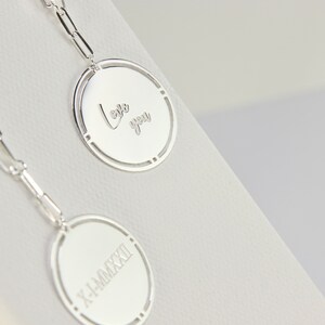 Personalized Compass Necklace: Gold Vermeil Sterling Silver Paperclip ...