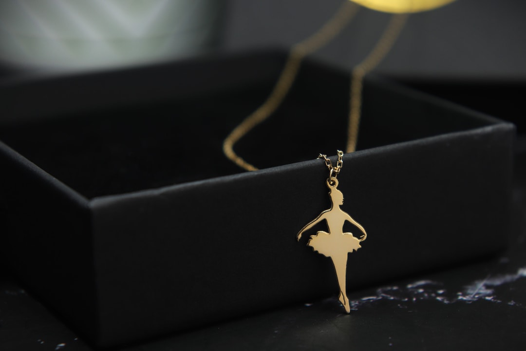 Dancing Swan Little Ballerina II 14K Gold Ballet Dainty Ballerina ...