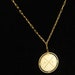 Personalized Compass Necklace: Gold Vermeil Sterling Silver Paperclip ...