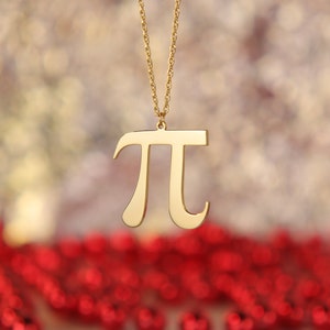 The Silver Pi Symbol With Gold Vermeil and Rose Gold Options, Geek ...